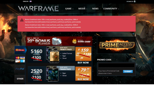 Cant Buy The Pl.! - General - Warframe Forums