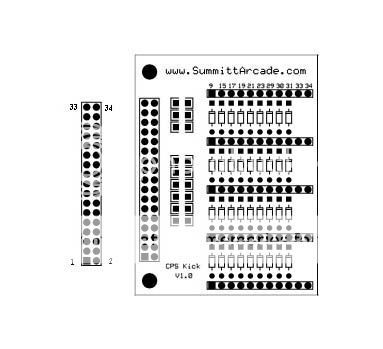 FS Parts: - Capcpm CPS2/ CPS3 Kick Harness PCB | Museum of the Game ...