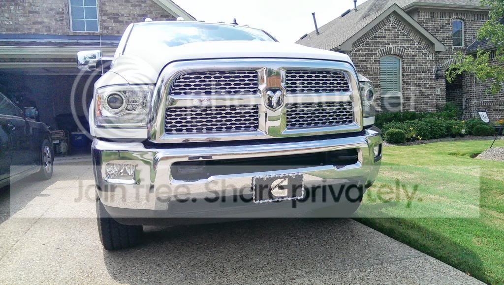 Just to share my new license plate frame. | Cummins Diesel Forum