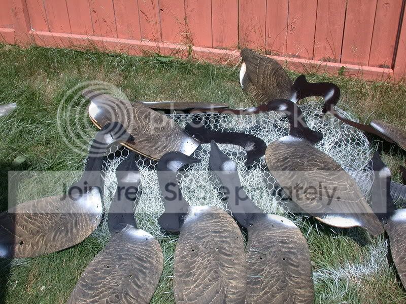 Homemade Goose Silhouette Decoys