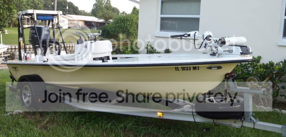 18ft Man-O-War Flats Boat w/90 hp Yamaha 2005. Gause makes these now ...